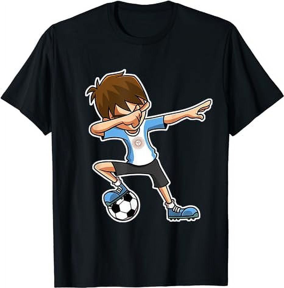 Dabbing Soccer Argentina Jersey Shirt, Dab Kids Boys T-Shirt - Walmart.com