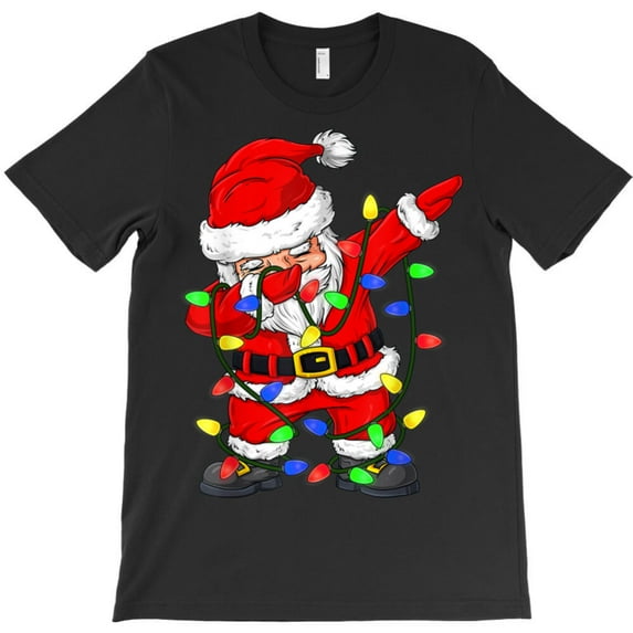 Dabbing St. Nick Claus Funny Christmas Holiday Dance Graphic T-Shirt ...