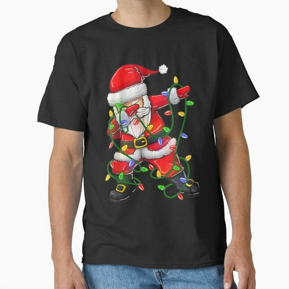 Dabbing St. Nick With A Christmas Tree And Lights Funny Dab Dance Move ...
