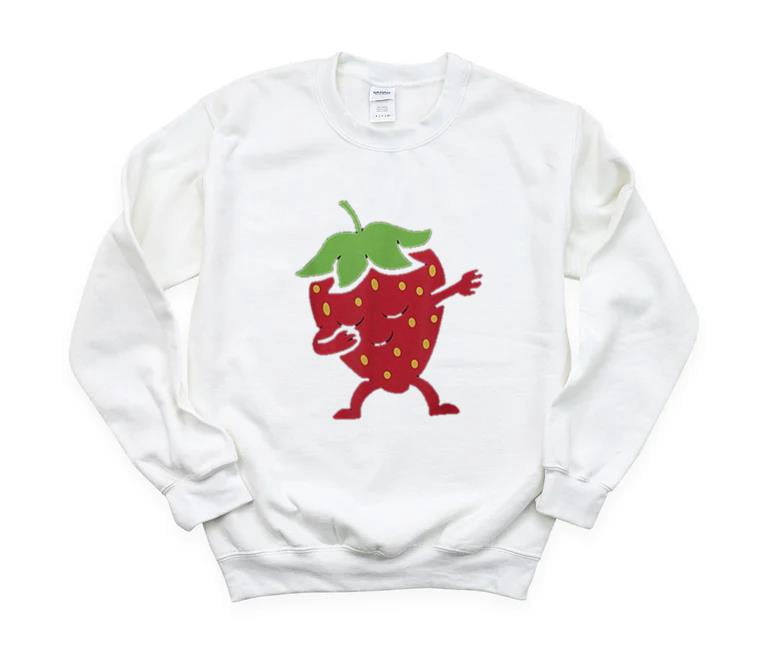 Dabbing Strawberry Summer Fruit Love Sweet Treat Dessert Fun Dance Cute ...