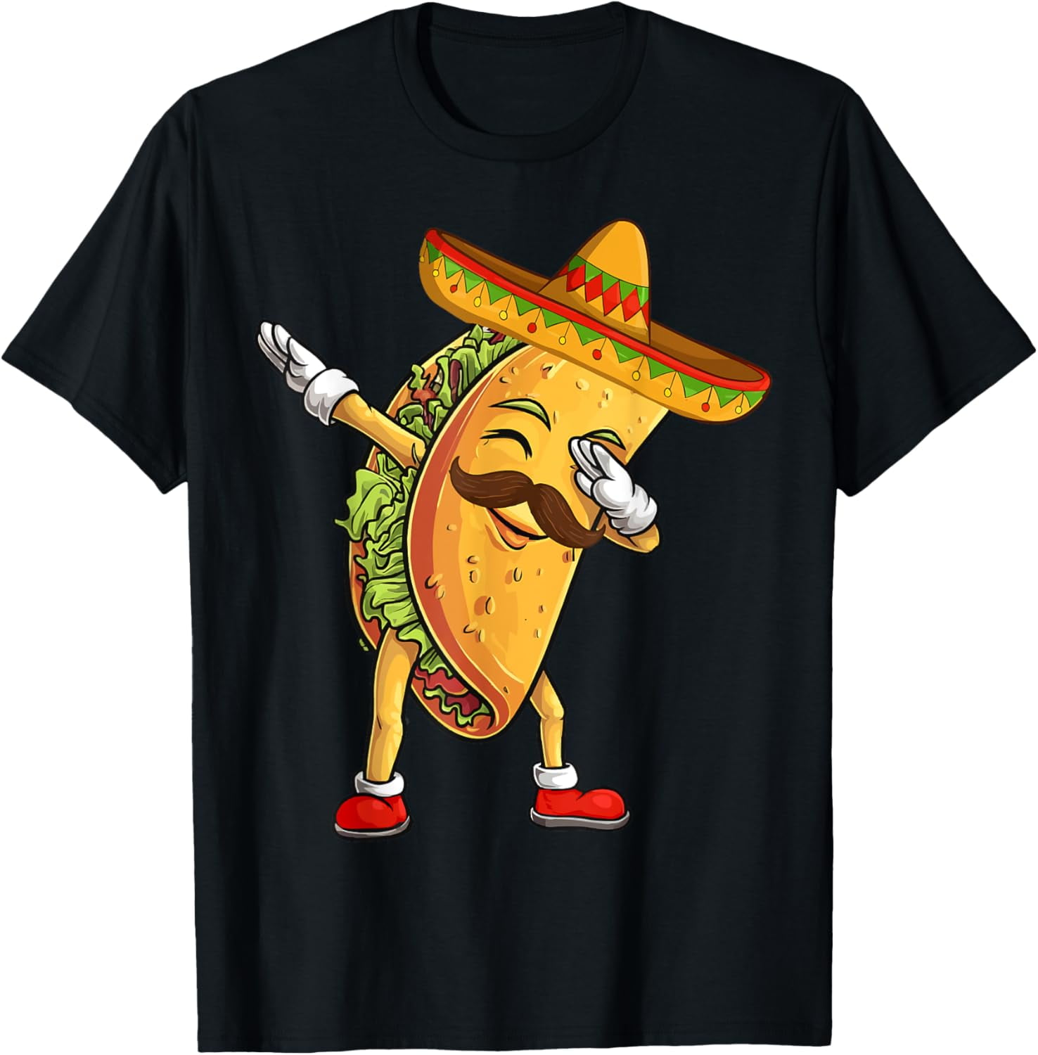 Dabbing Taco Cinco De Mayo Funny Boys Men Me.Xi.Can Food Dab T-Shirt ...