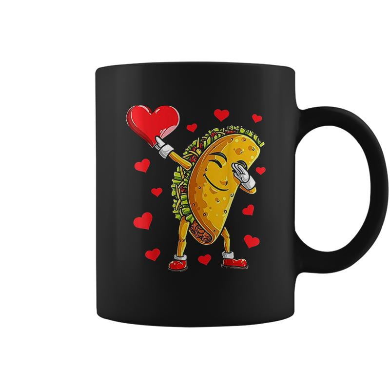 Dabbing Taco Heart Love Valentines Day Boys Kids Food Lover - Walmart.com