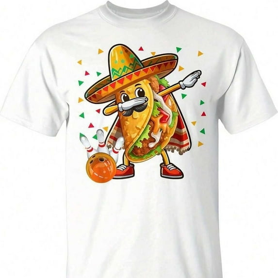 Dabbing Taco Playing B1Owling Cinco De Mayo Player Mexin T-S1Hirt20981 ...