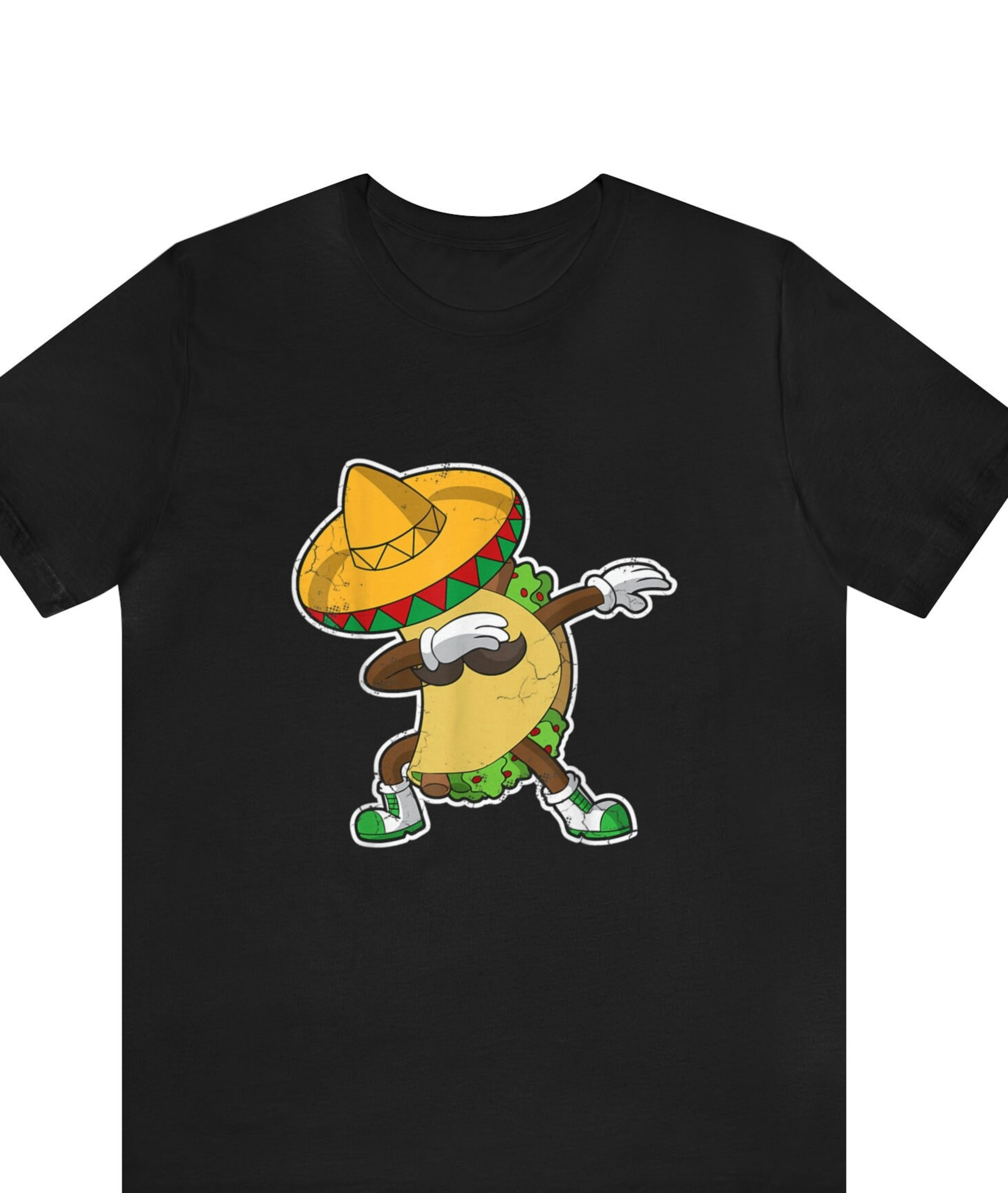 Dabbing Taco With Guitar Cinco De Mayo Funny Mexican Food Shirt, Trendy ...