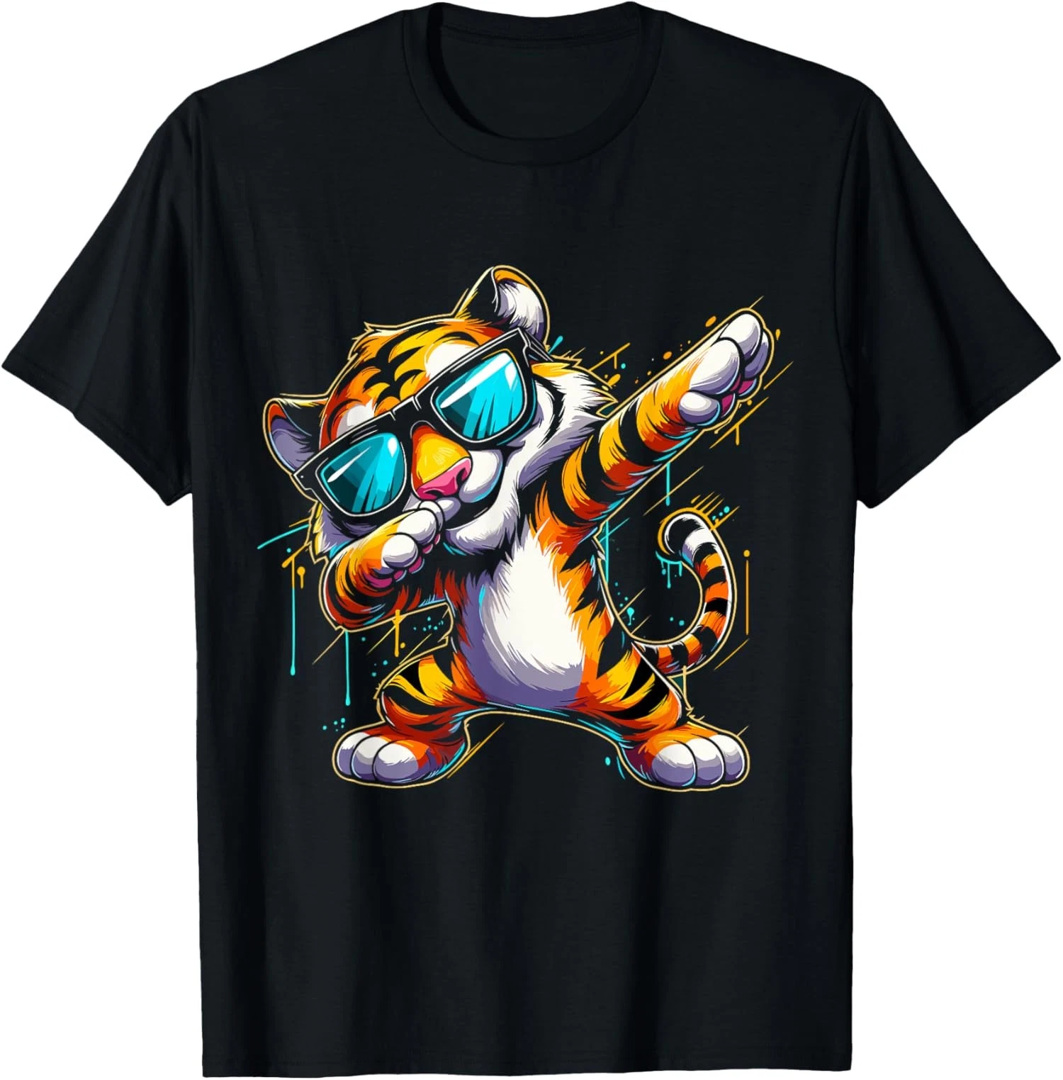 Dabbing Tiger With Sunglasses Cool Tiger Dance Animal Lover Humor ...