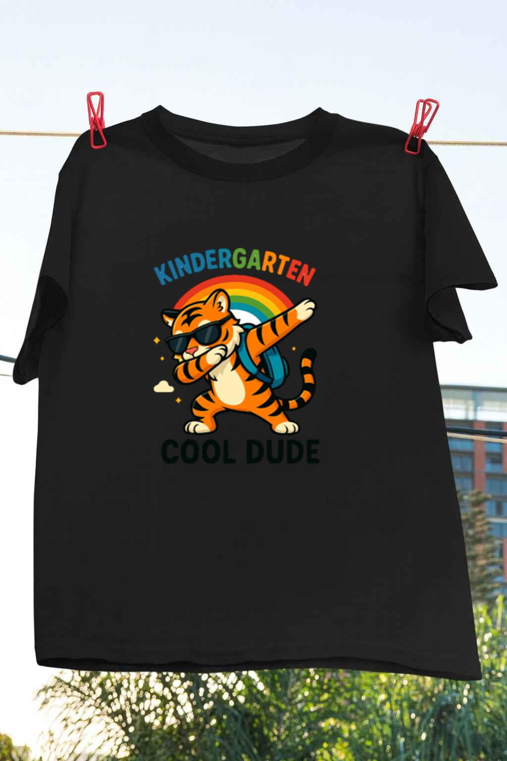 Dabbing Tiger With Sunglasses Funny Kindergarten Cool Dude Quote Unisex ...