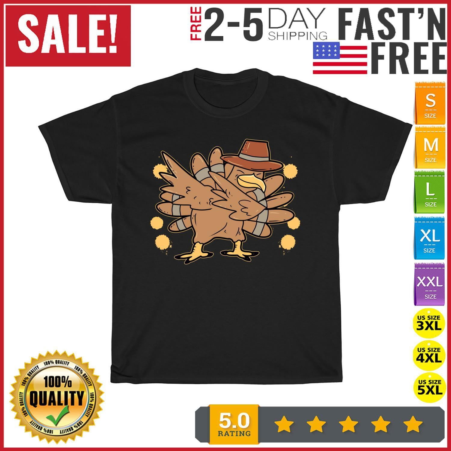 Dabbing Turkey Gobble Thanksgiving Day Pumpkin Pie Vintage T Shirt Men ...
