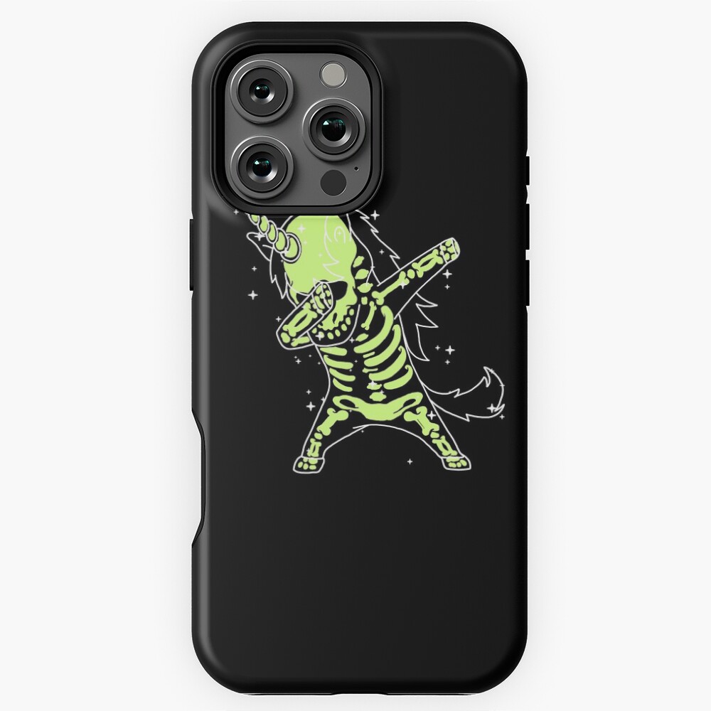 Dabbing Unicorn Skeleton Shirt Dab Hip Hop X Ray Glow Effect Phone Case ...
