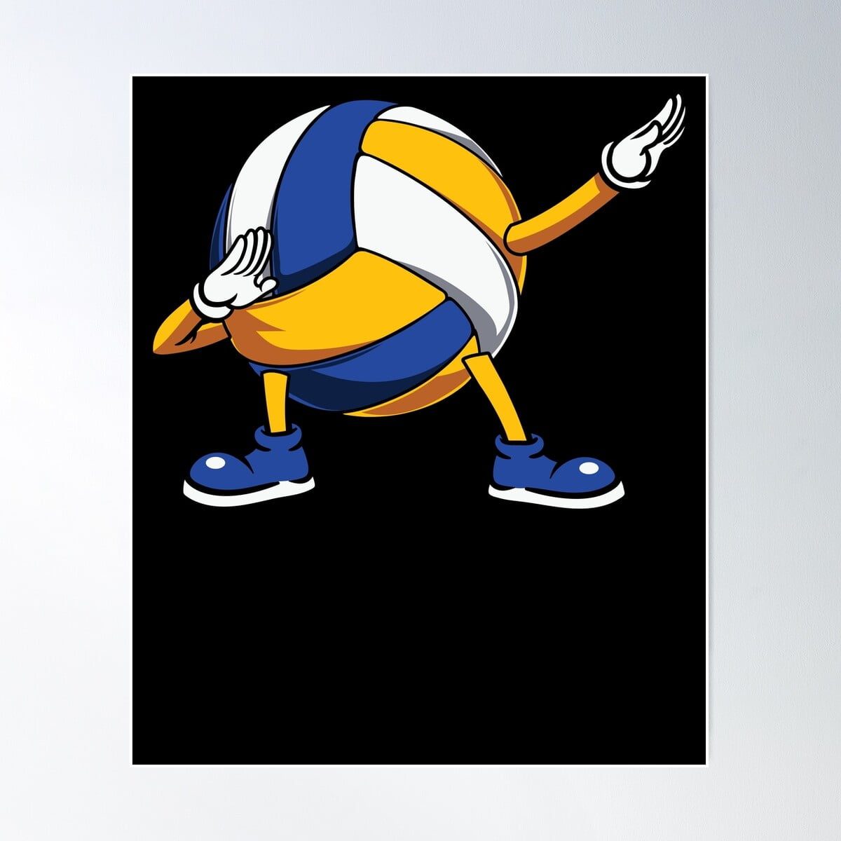 Dabbing Volleyball Poster Wall Art, Modern Wall Decor For Living Room ...