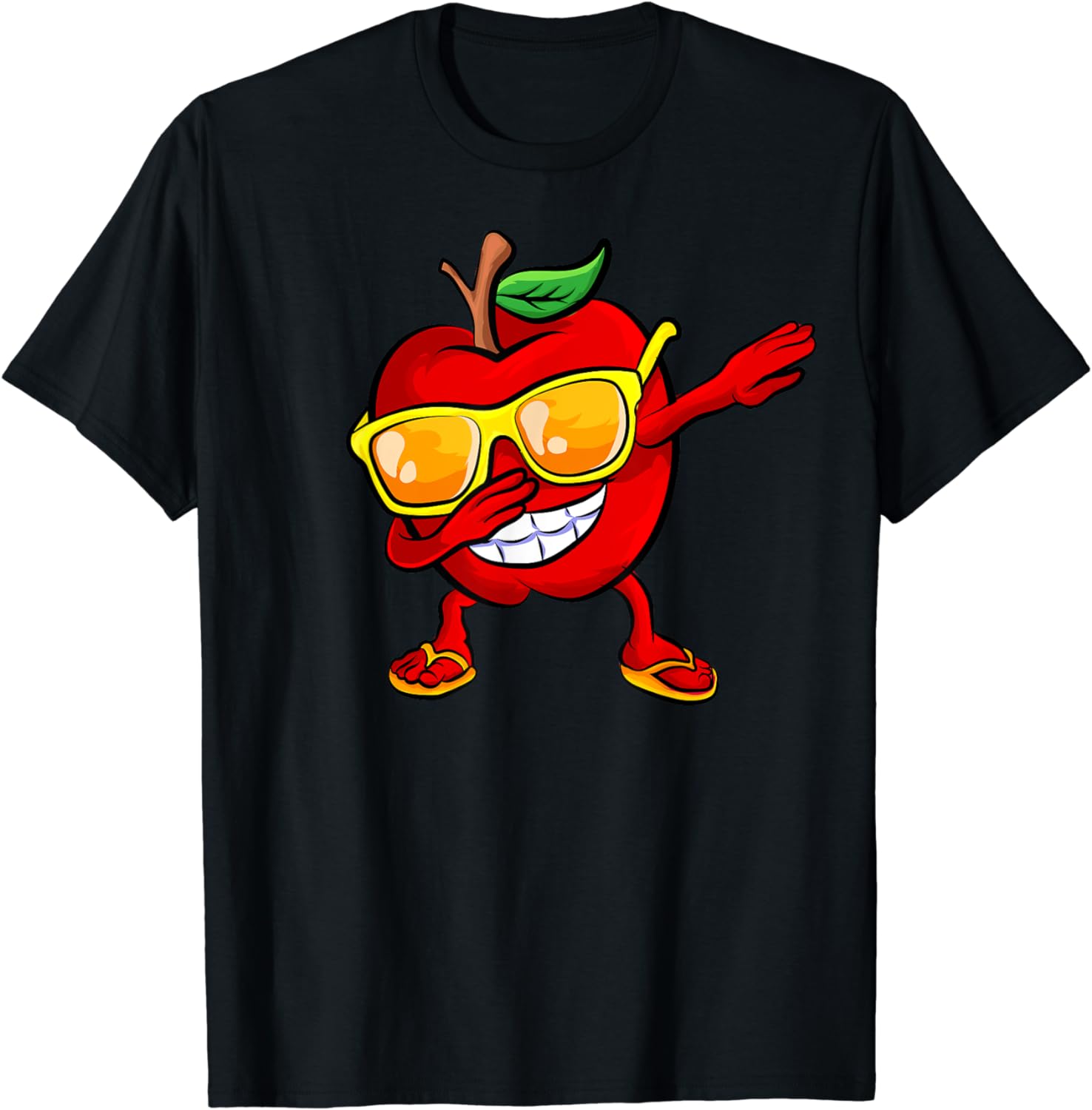 Dabbing apple Sunglasses design Green Apples Lovers T-Shirt - Walmart.com