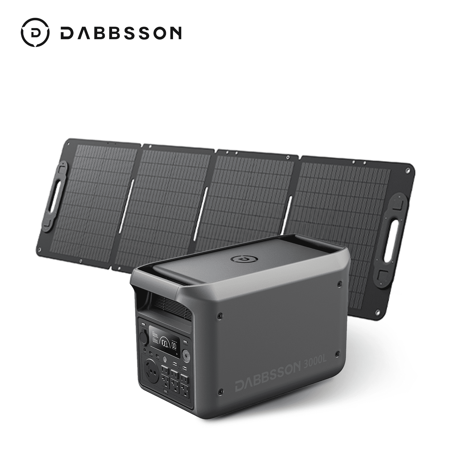 Dabbsson 3000L Portable Power Station with 210W Solar Panel, 3072Wh Capacity Solar Generator ...