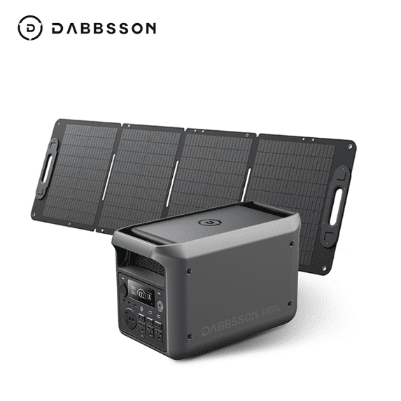 Dabbsson 3000L Portable Power Station with 210W Solar Panel, 3072Wh ...