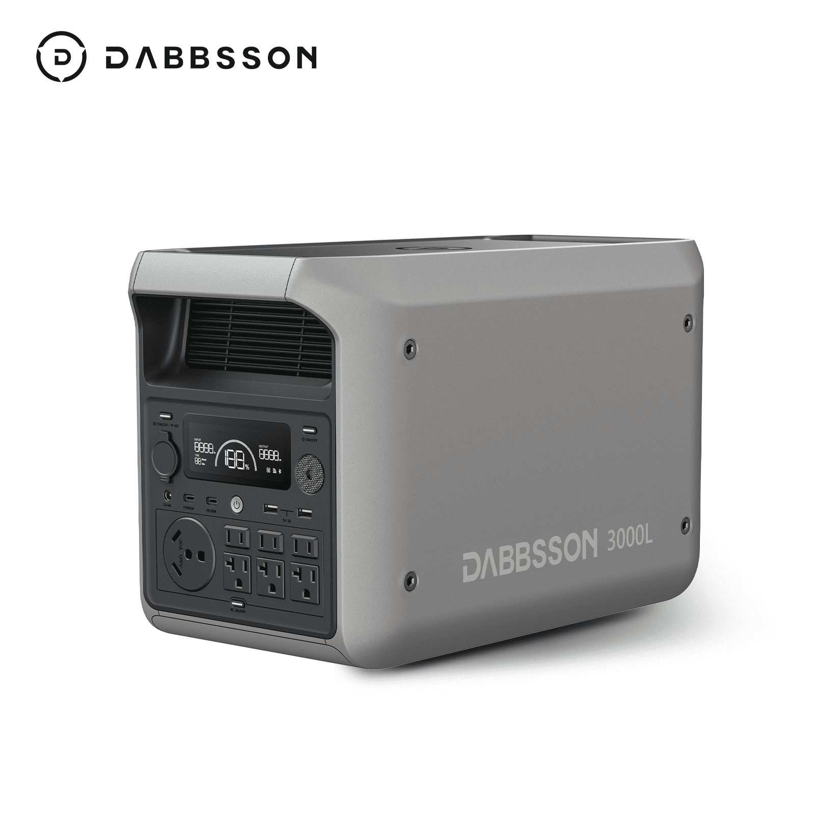 Dabbsson 3000L Portable Power Station 3072Wh Capacity, Solar Generator, 3000W AC Output for ...