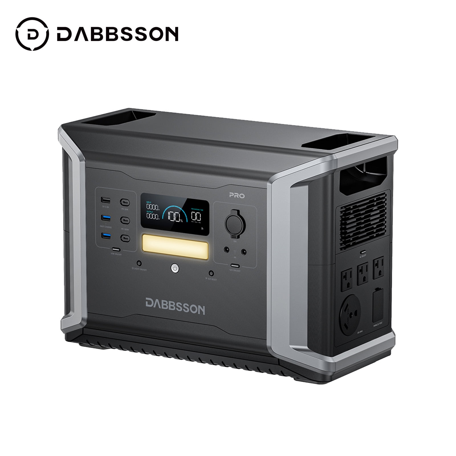 Dabbsson DBS2100 Pro Portable Power Station, 2150Wh LiFePO4 (LFP ...