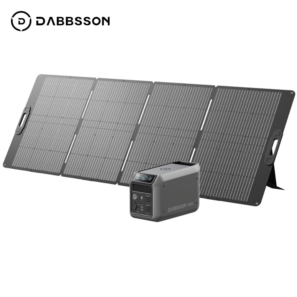 Dabbsson Portable Power Station 1000L with 420W Solar Panel, 1008Wh ...