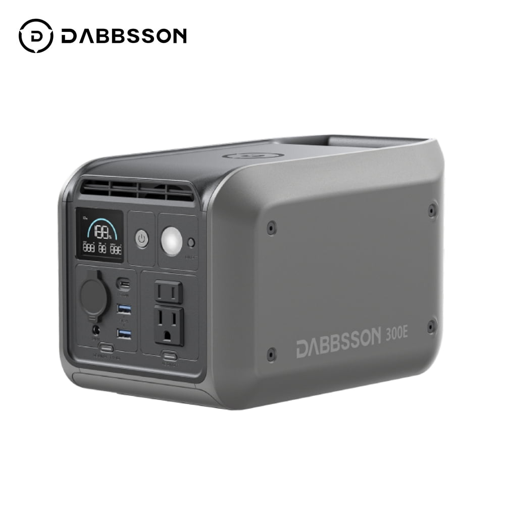 Dabbsson Portable Power Station 300E, 298Wh LiFePO4 Battery, 300W AC ...