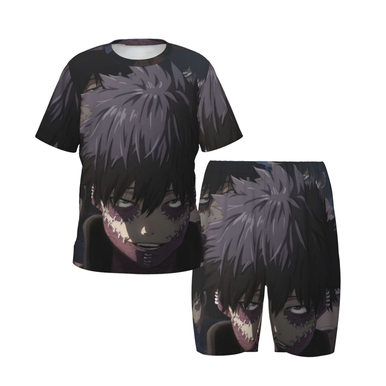 Dabi 2 Piece Kids Pajama Set, Soft Cozy Short Sleeve Top and Shorts PJ ...