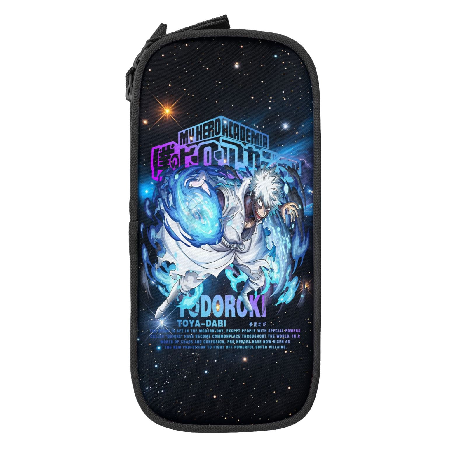 Dabi My Hero Academia Pencil Case, Multi- Slot Pencil Pouch, Portable ...