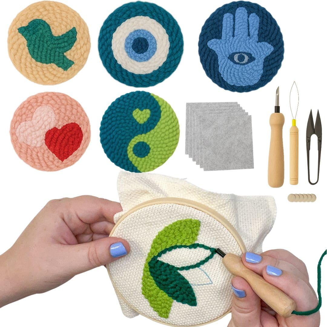 Dabline Punch NeedleTRDN Kit for Beginners and Adults | Stress Relief ...