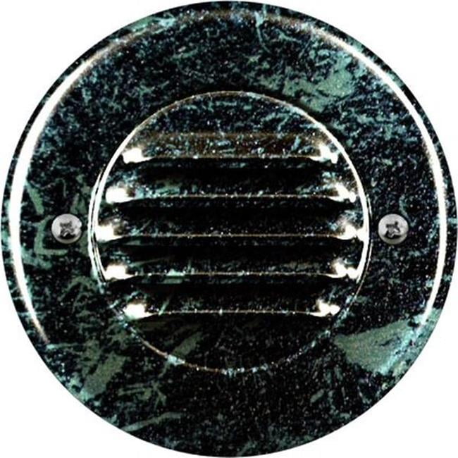 Dabmar Lighting 12V G4 LED 3W Amber Cast Aluminium Round Louvred Step ...