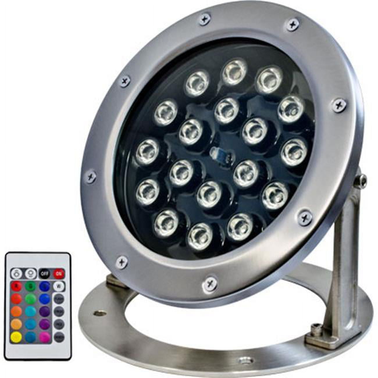 Dabmar Lighting 21 ft. Cord 12 V Marine Grade 316 Stainless Steel 18 ...