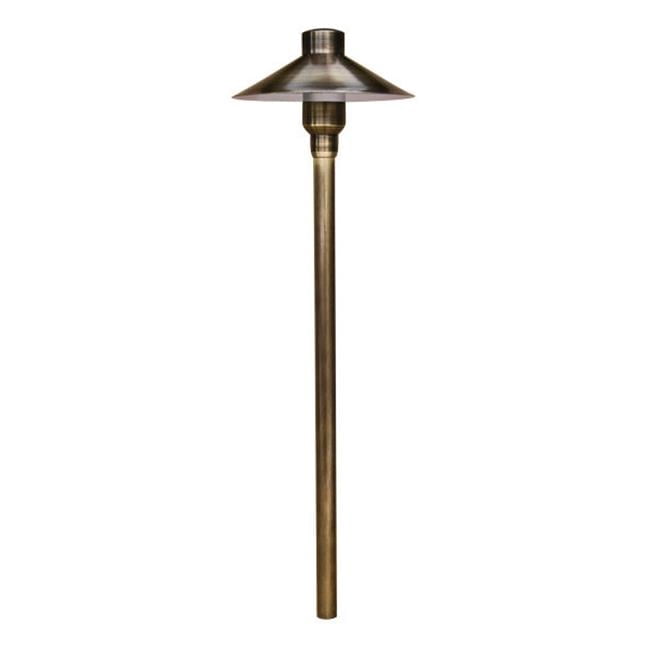 Dabmar Lighting Brass Path- Walkway and Area Light- Antique Brass ...