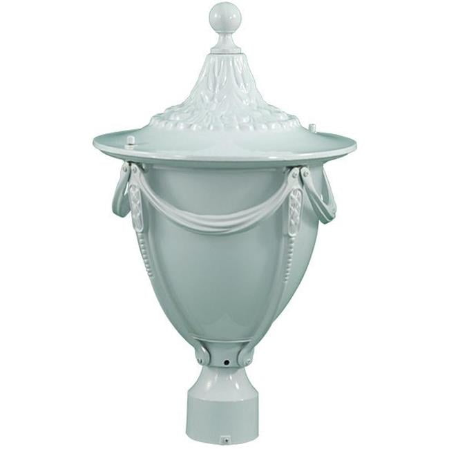 Dabmar Lighting GM480-L9-40K-W 120V GU24 LED 9W 40K Cast Aluminium Post ...