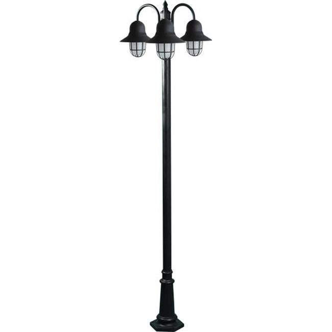Dabmar Lighting GM9913-L27-40K-B 120V GU24 3X LED 9W 40K Cast Aluminium ...