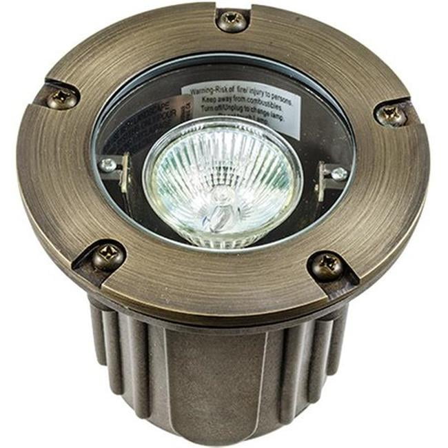 Dabmar Lighting LV342-L7-65K-WBS 12V 2-Pin LED 7W 65K Cast Brass In-Ground Well Light, Weathered ...