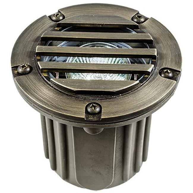 Dabmar Lighting LV346-L7-65K-WBS 12V 2-Pin LED 7W 65K Cast Brass In-Ground Well Light with Grill ...
