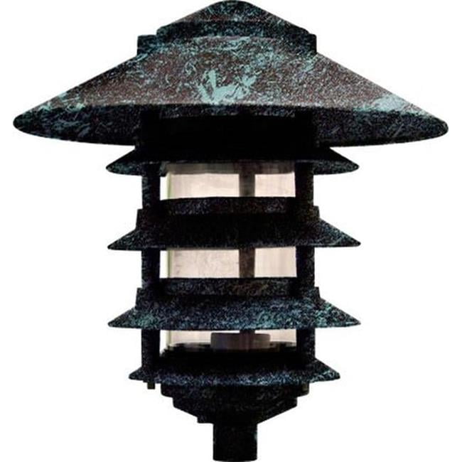 Dabmar Lighting Powder Coated 5-Tier Cast Aluminium Pagoda Light - 0.5 ...