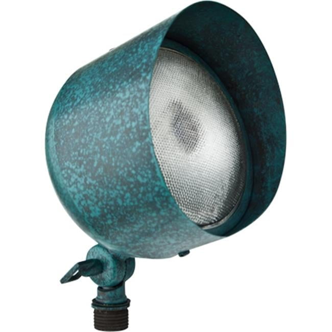 Dabmar Lighting Solid Brass Directional Flood Light with Hood- Acid ...