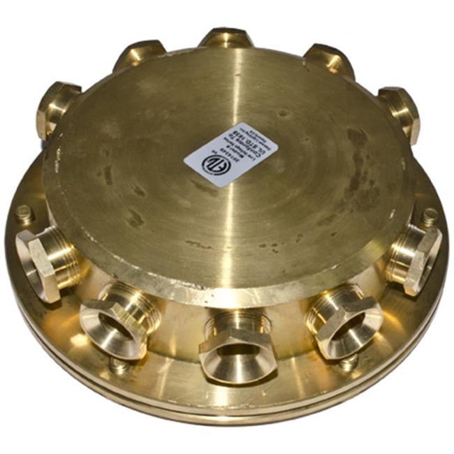 Dabmar Lighting UWB-10 10Ways Underwater Junction Box, Brass - 1.58 x 5 ...