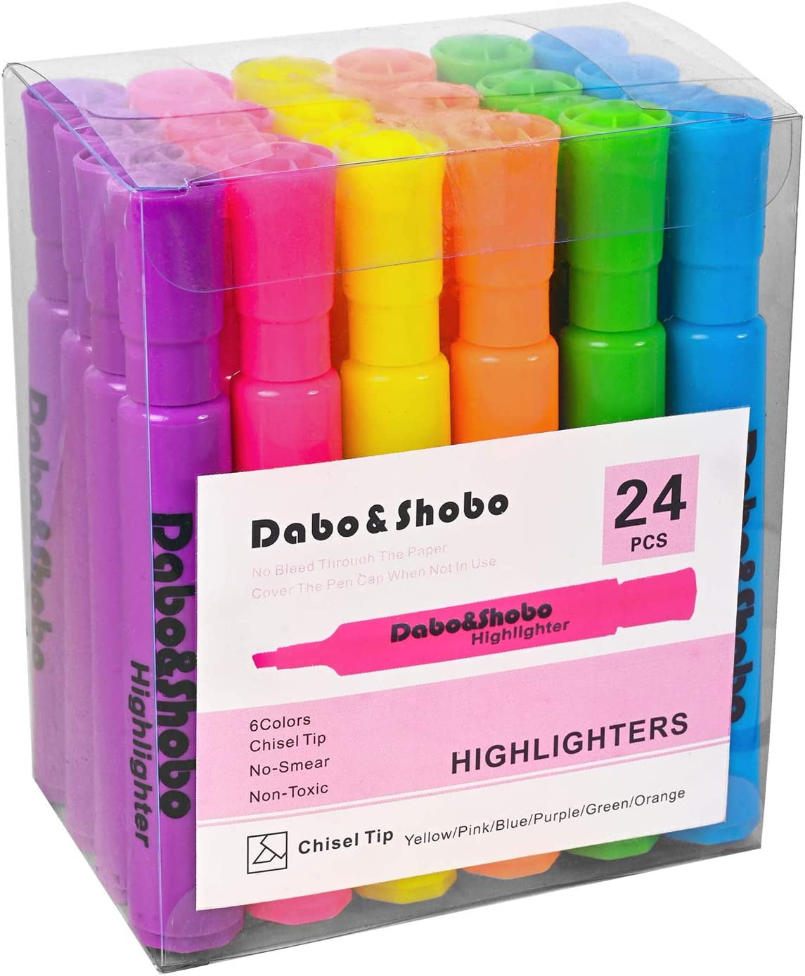 Dabo & Shobo Highlighters Set of 24,Colored Markers And Beautiful ...