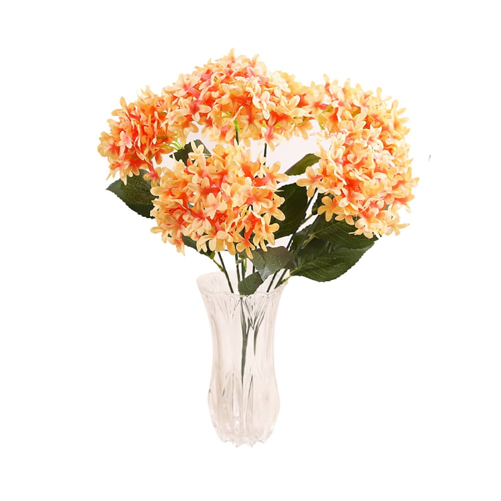 Daboolka lifelike Flower Bouquet for Home Decor Orange Artificial ...