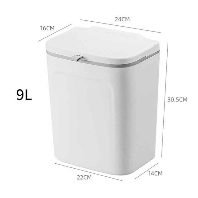 DabuLiu Wall Mounted Hanging Trash Bin For Kitchens Cabinet Door With ...
