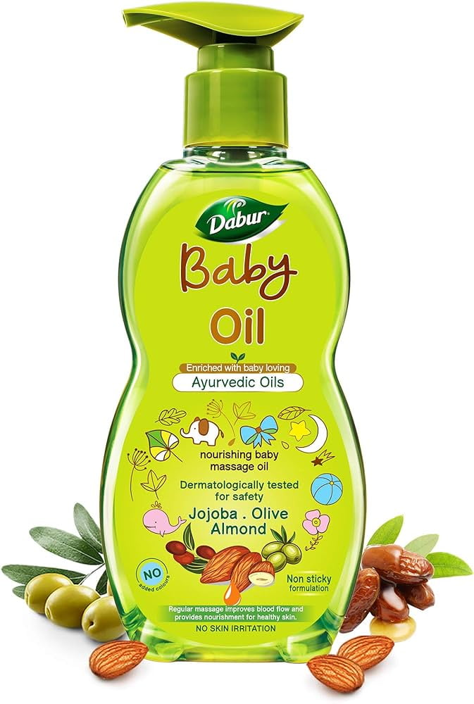 Dabur Baby Oil Ayurvedic Oils 500 Ml Pack of 1 - Walmart.com