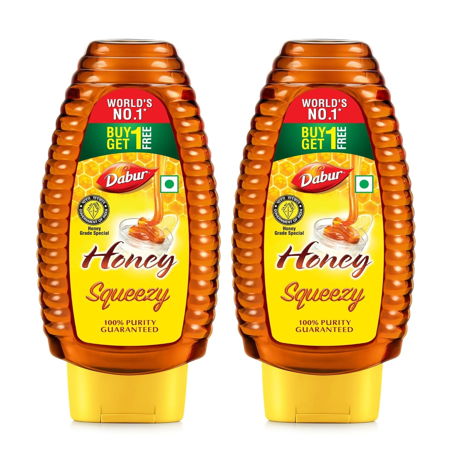 Dabur Honey Squeezy Pack – 450g (225g x 2, Pack of 2) | 100% Pure | World's No.1 Honey Brand ...