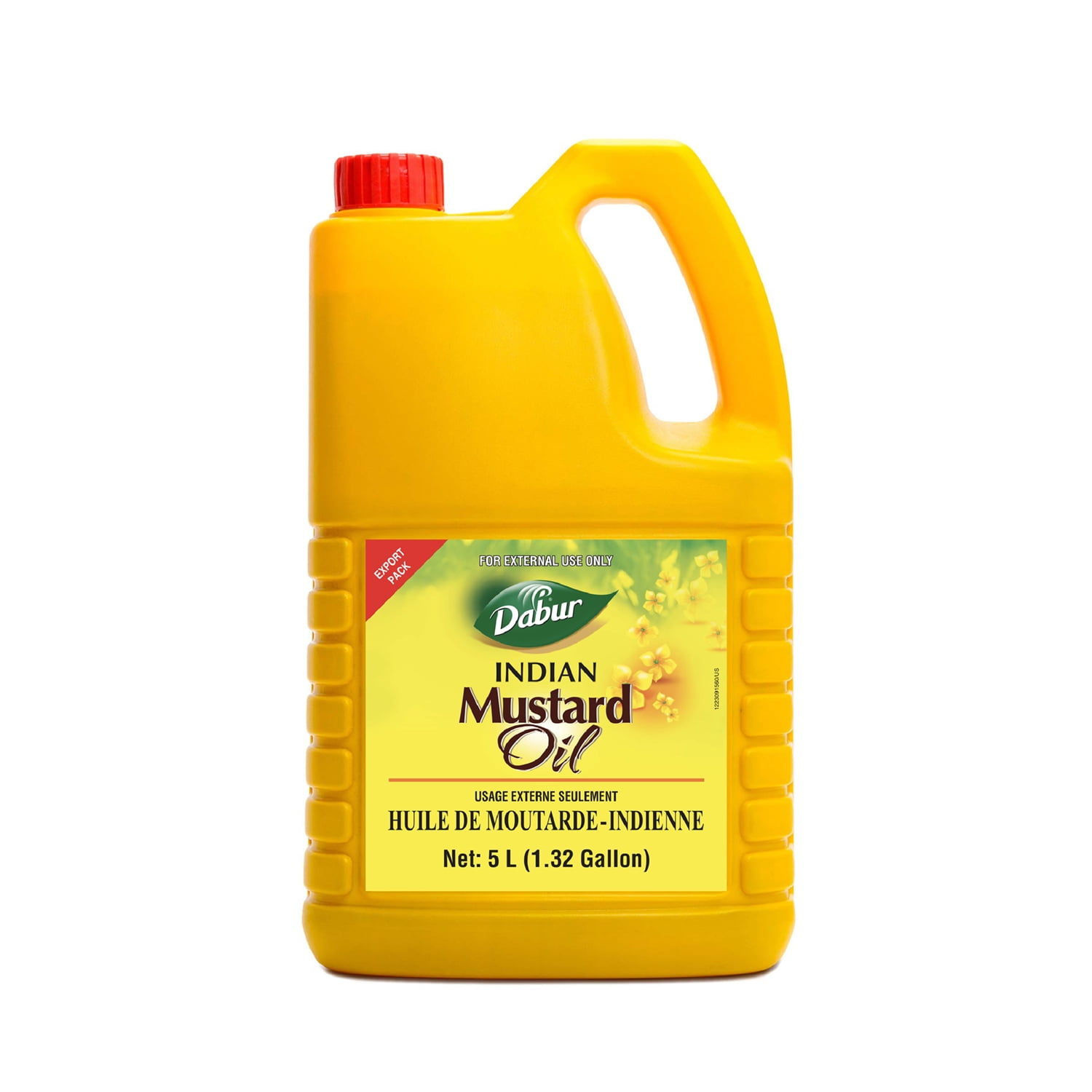 Dabur Indian Mustard Oil, Extract from Mustard Seeds (5 Ltr) - Walmart.com