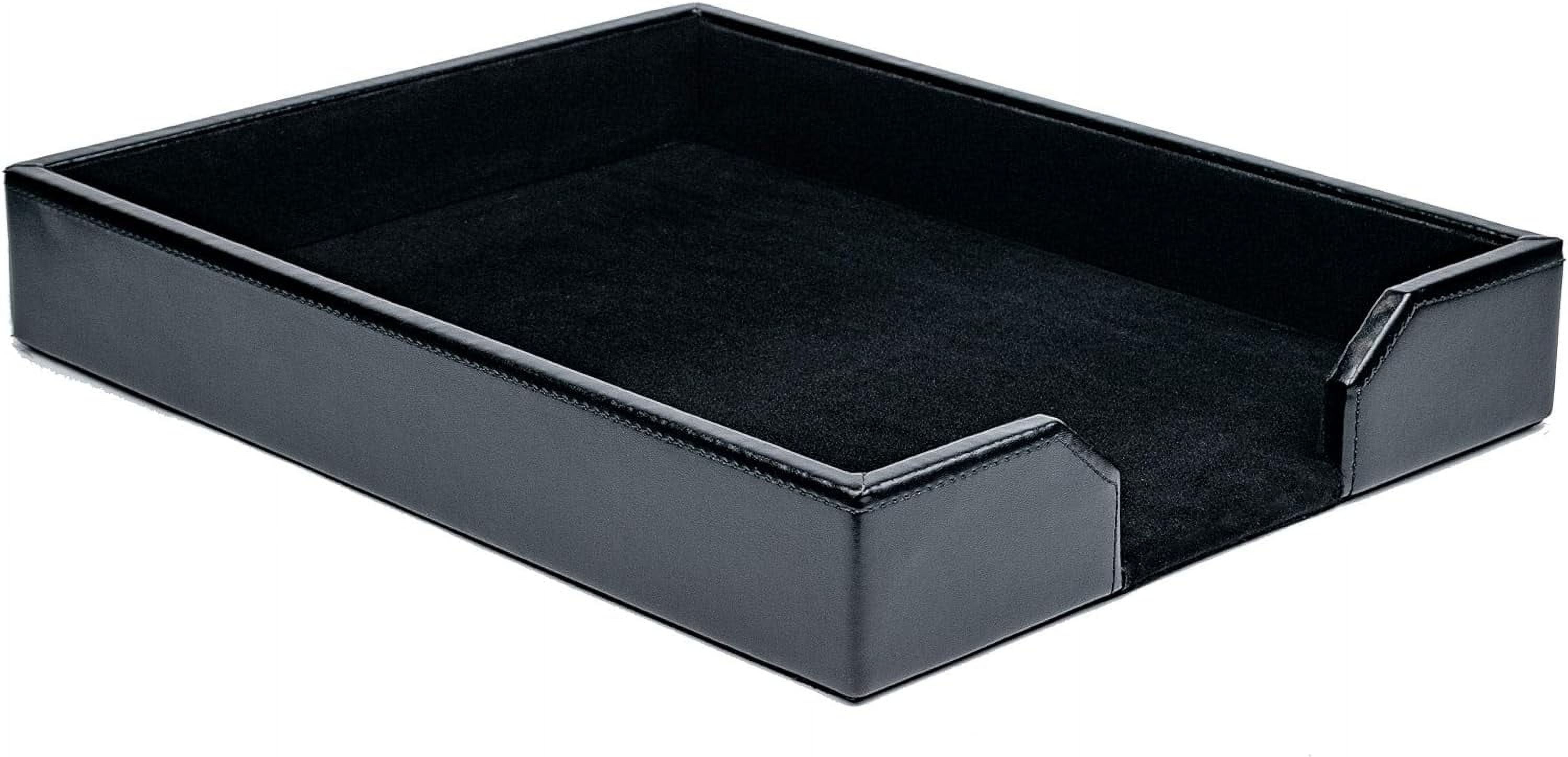 Dacasso Bonded Leather Desktop Tray Luxury Letter Holder & Paper ...