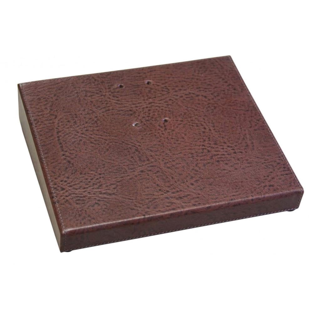 dacasso a3067 1000 series classic leather calendar holder base in mocha ...