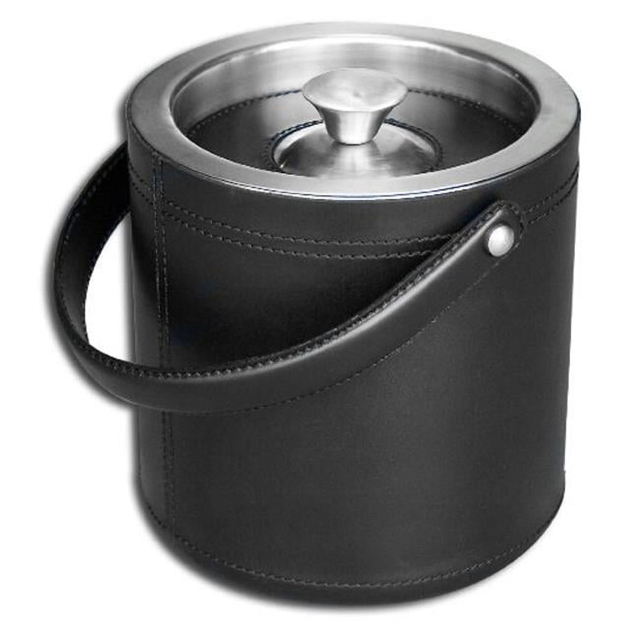 Dacasso Classic Black Leather Ice Bucket - Walmart.com