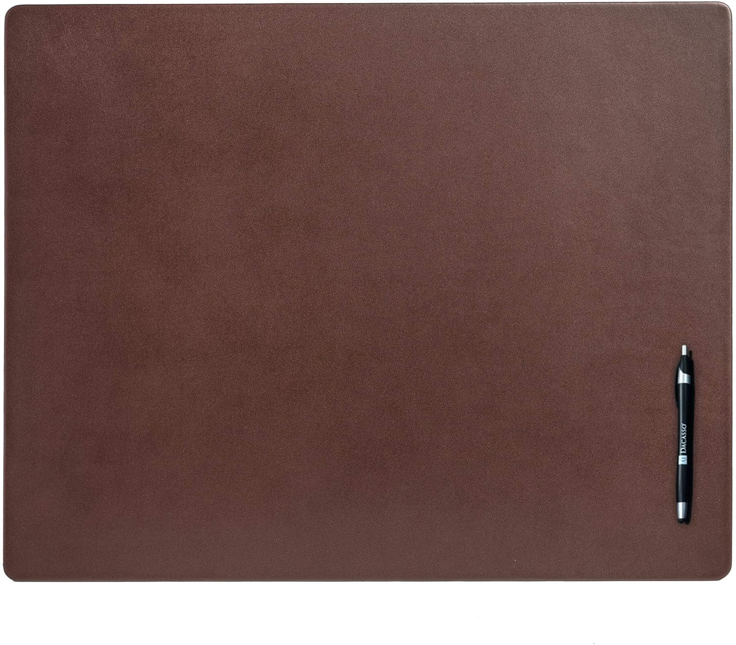 Dacasso Classic Leather Mat Desk pad, 24 x 19, Chocolate Brown ...