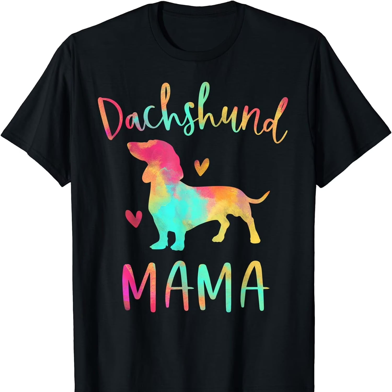 DachS1Hund Mama Colorful Doxie Gif Dog Mom T-S1Hirt - Walmart.com
