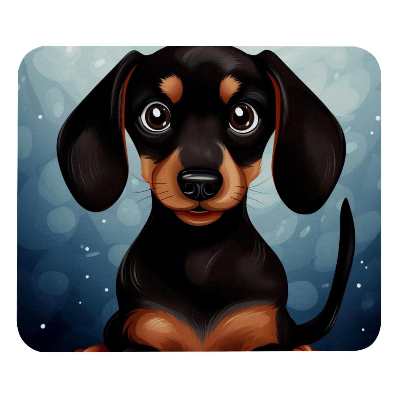 Dachshund 8.3x9.8 Inch Square Non-Slip Rubber Bottom Mouse Pad, Desk ...