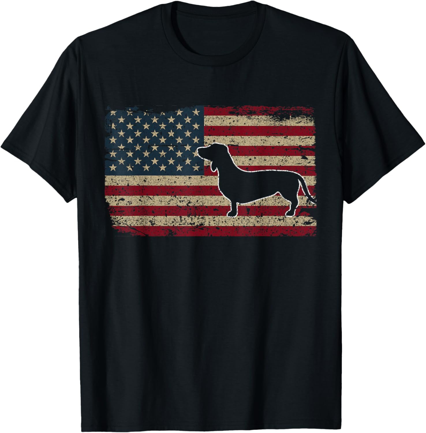 Dachshund America Flag Patriotic Weiner Dog Gift T-Shirt - Walmart.com