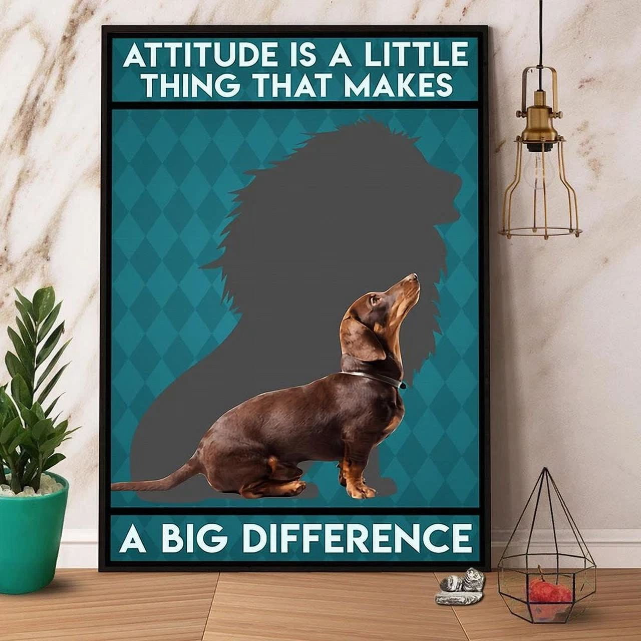 Dachshund Attitude Is A Little Thing That Makes A Big Difference Paper ...
