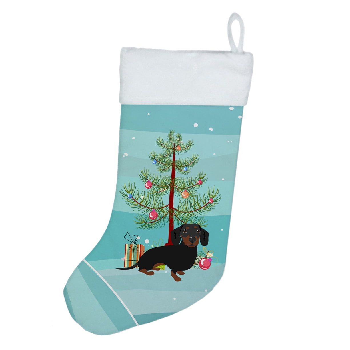 Dachshund Black and Tan #1 Christmas Christmas Stocking 13.5 in x 18 in ...
