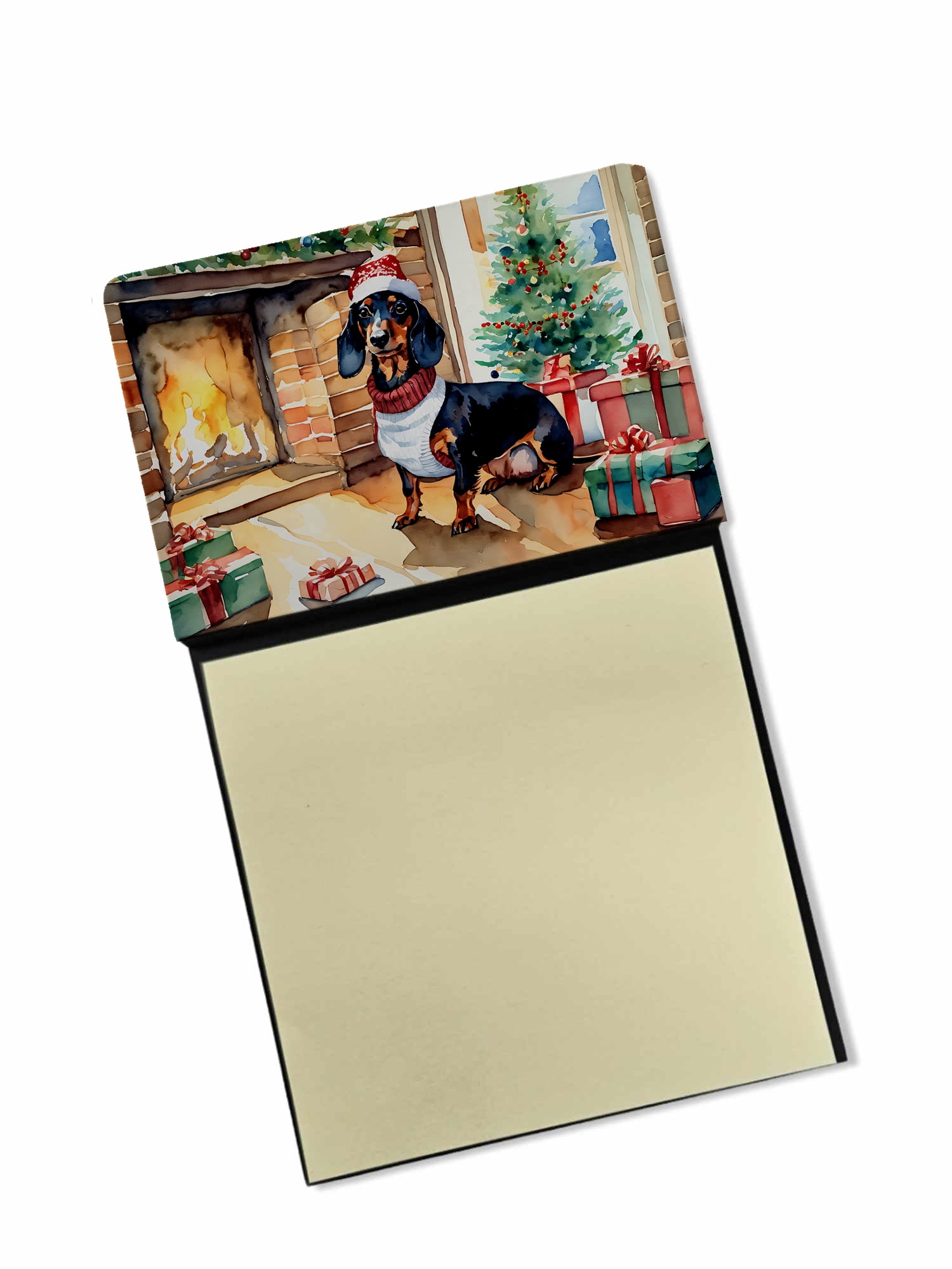 Dachshund Cozy Christmas Sticky Note Holder 3.25 in x 5.25 in - Walmart.com