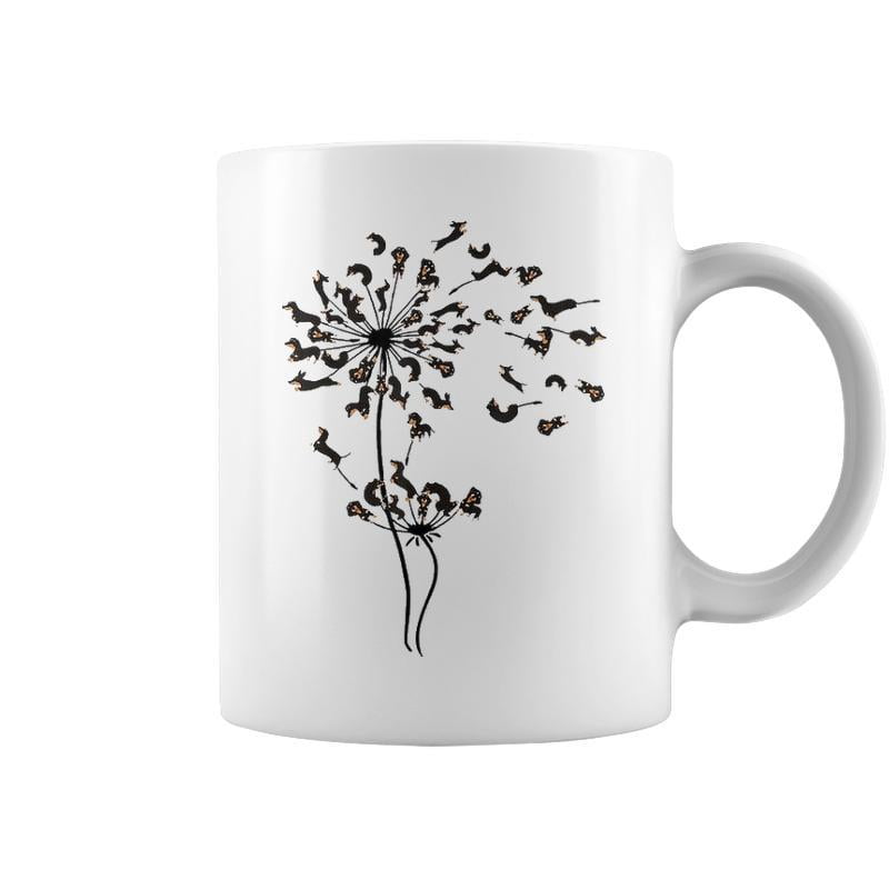 Dachshund Dandelion Flower 2 Graphic Design Printed Casual D - Walmart.com